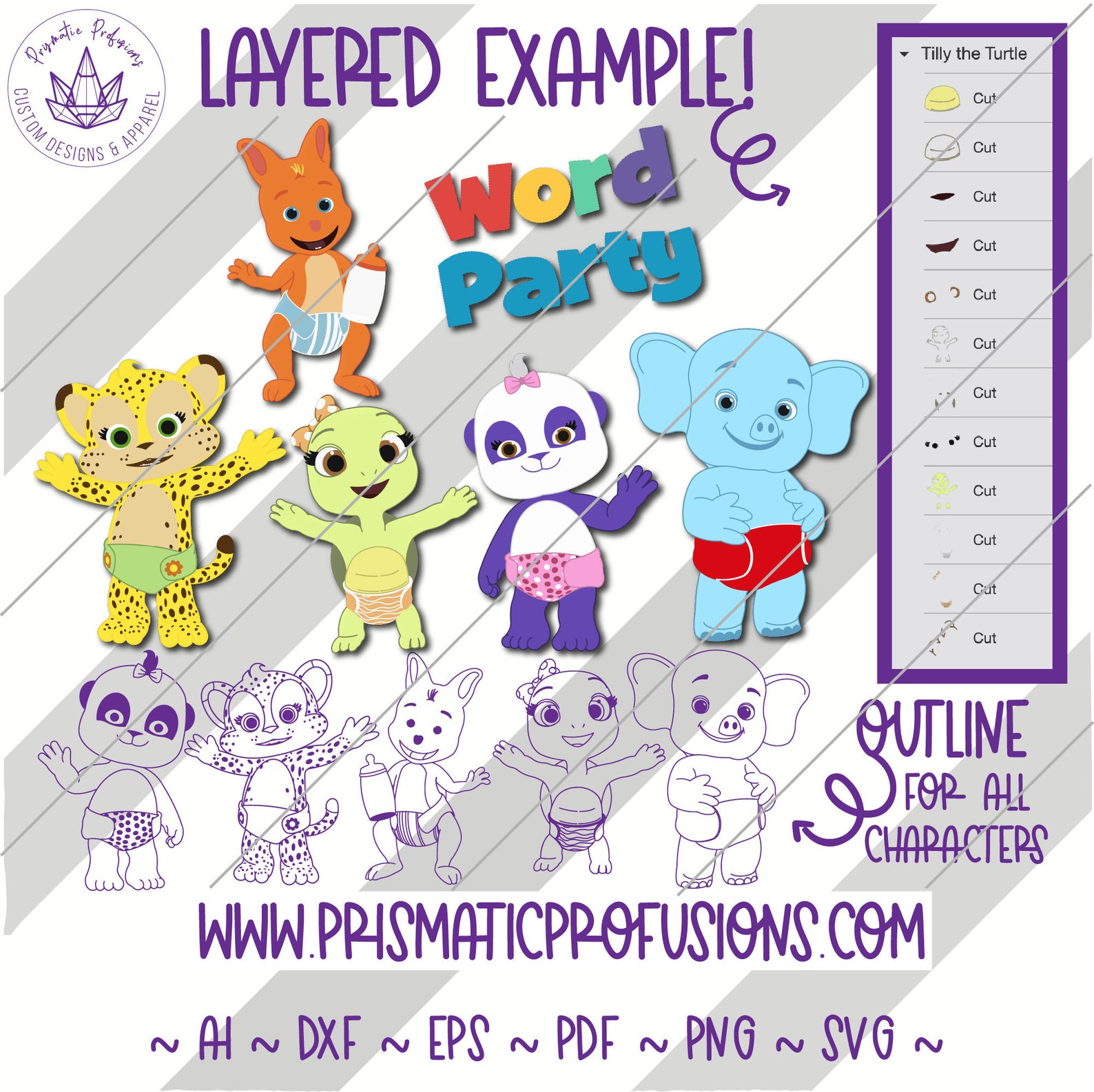 Word Party Word Party SVG Word Party Clipart Word Party Cut - Etsy UK