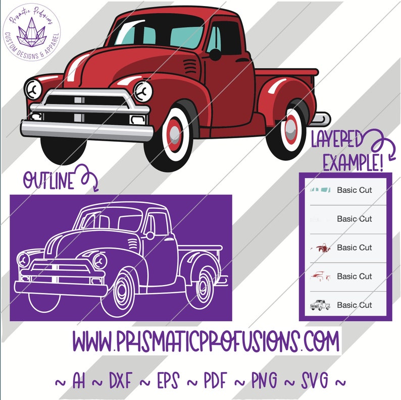 Antique Truck Antique Truck SVG Antique Truck Clipart - Etsy