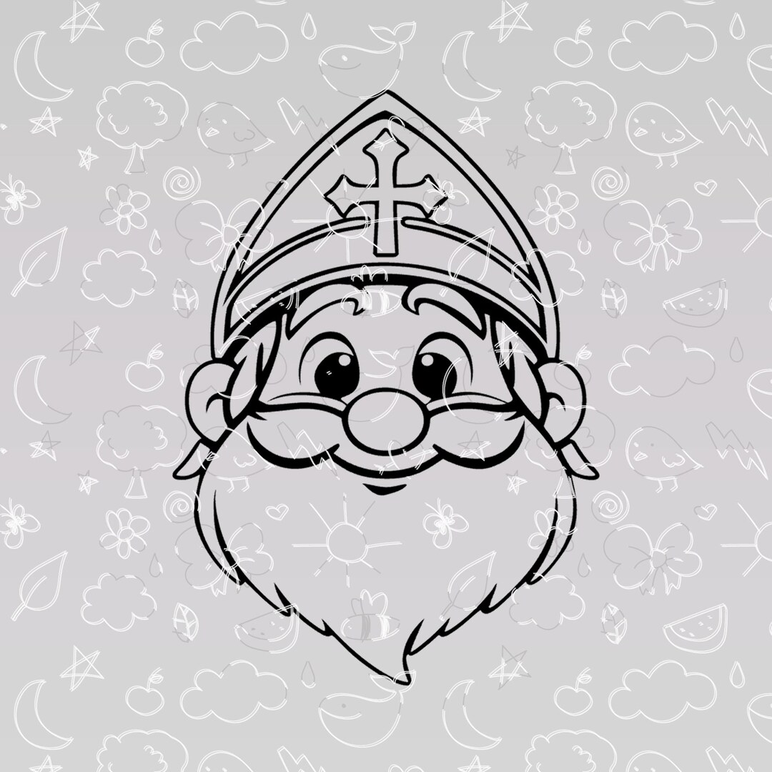 Santa Claus Santa Claus Bag Plotter File SVG PNG St. Nicholas - Etsy