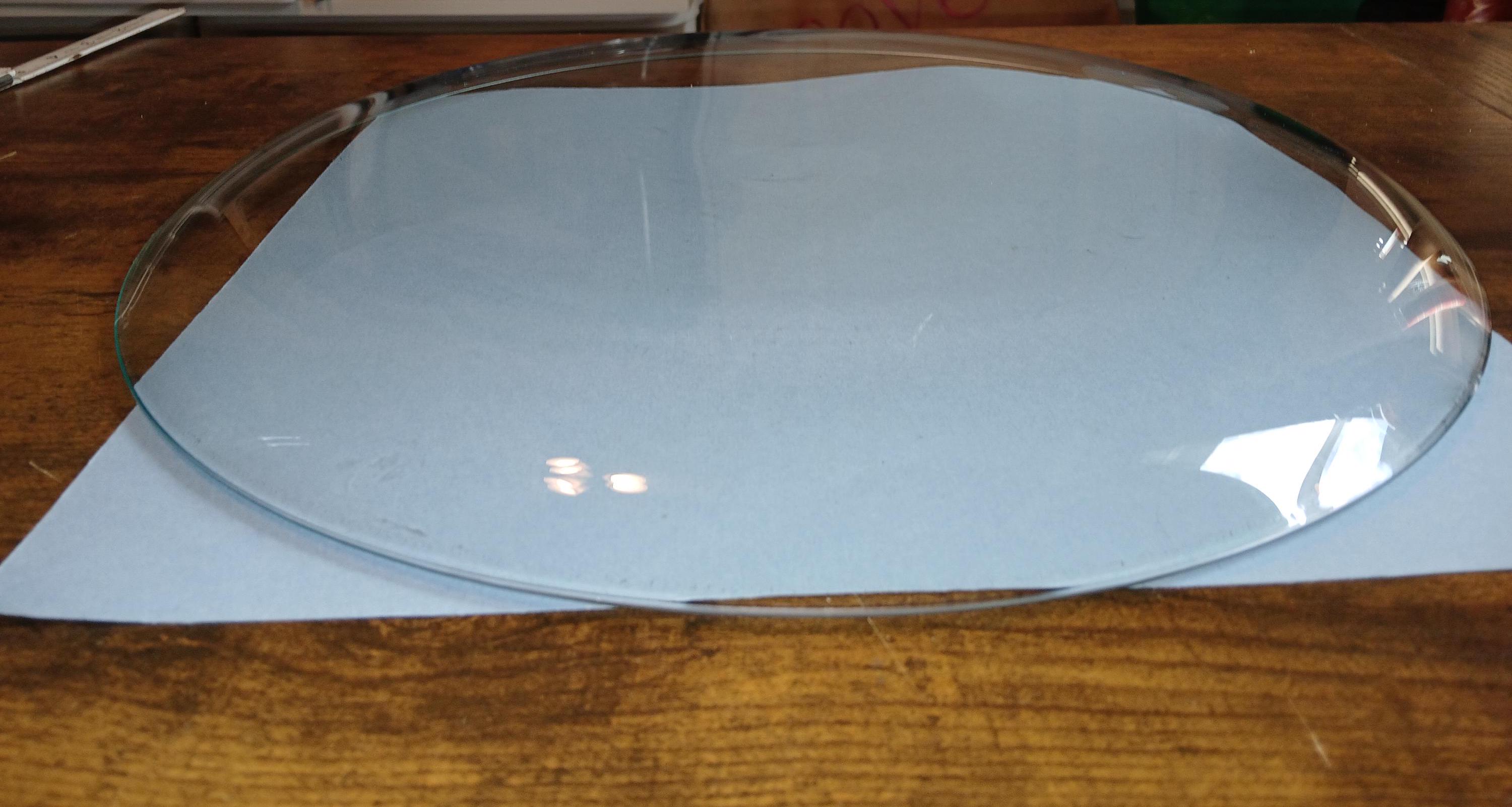 Round Bubble Glass Crystal Convex Clock Face Cover Used - Etsy