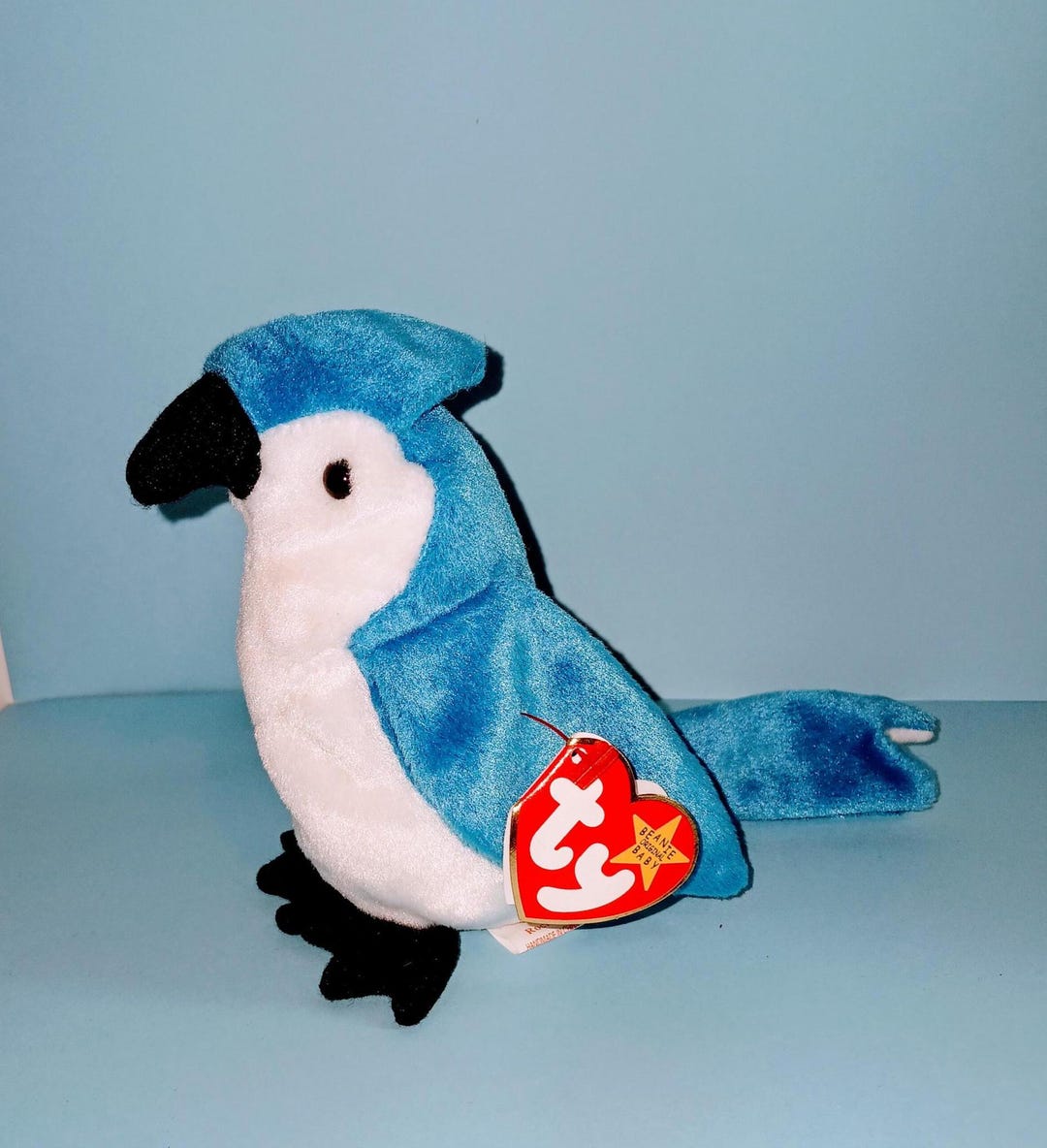 Rare Beanie Original Baby Blue Jay " Rocket" Date of Birth March 12 ...