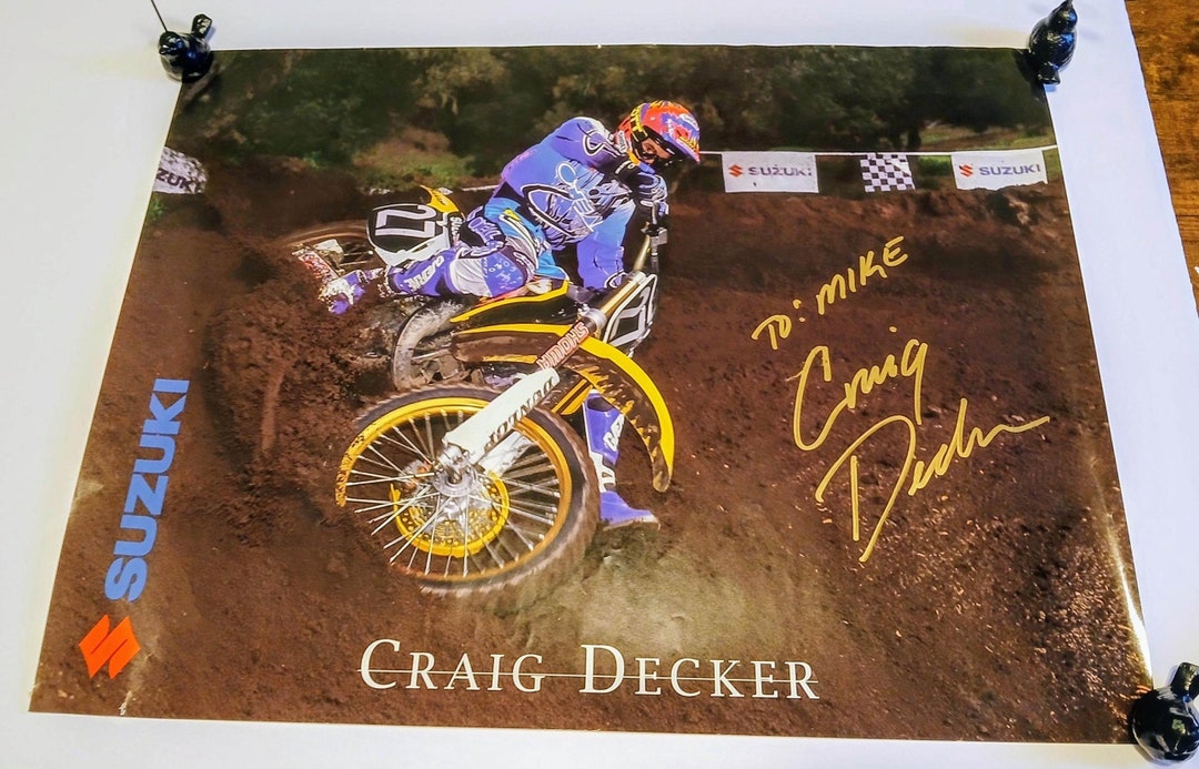 Craig Decker " Suzuki" Signed 15" X 20" Poster Used - Etsy