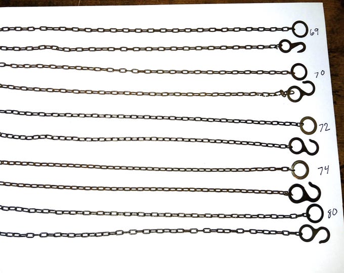 Antique Cuckoo Clock Chains Different Lengths With Rings and Hooks Set ...