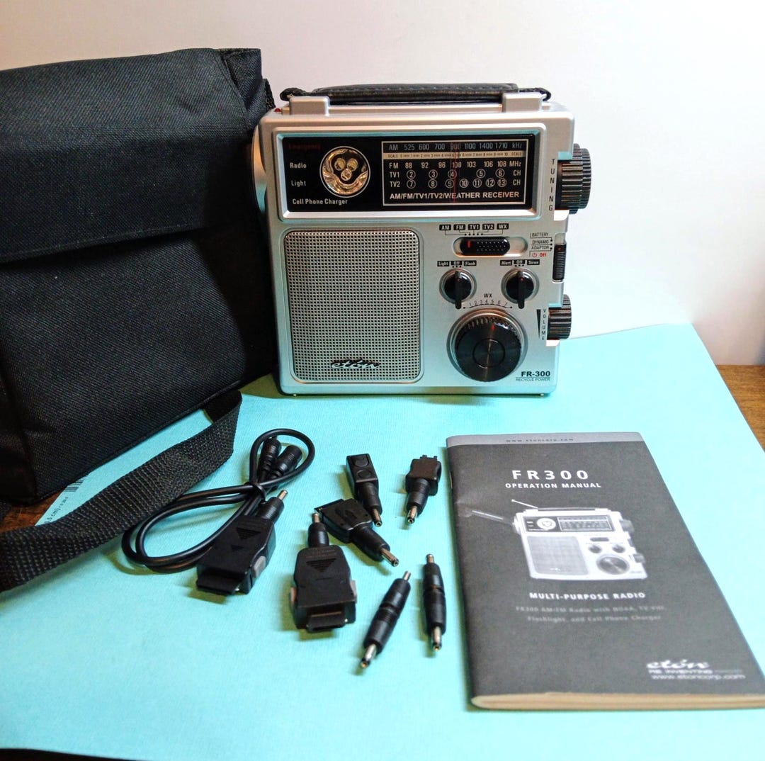 Hand Crank ETON FR300 Multi-purpose Weather Receiver Emergency VHF ...