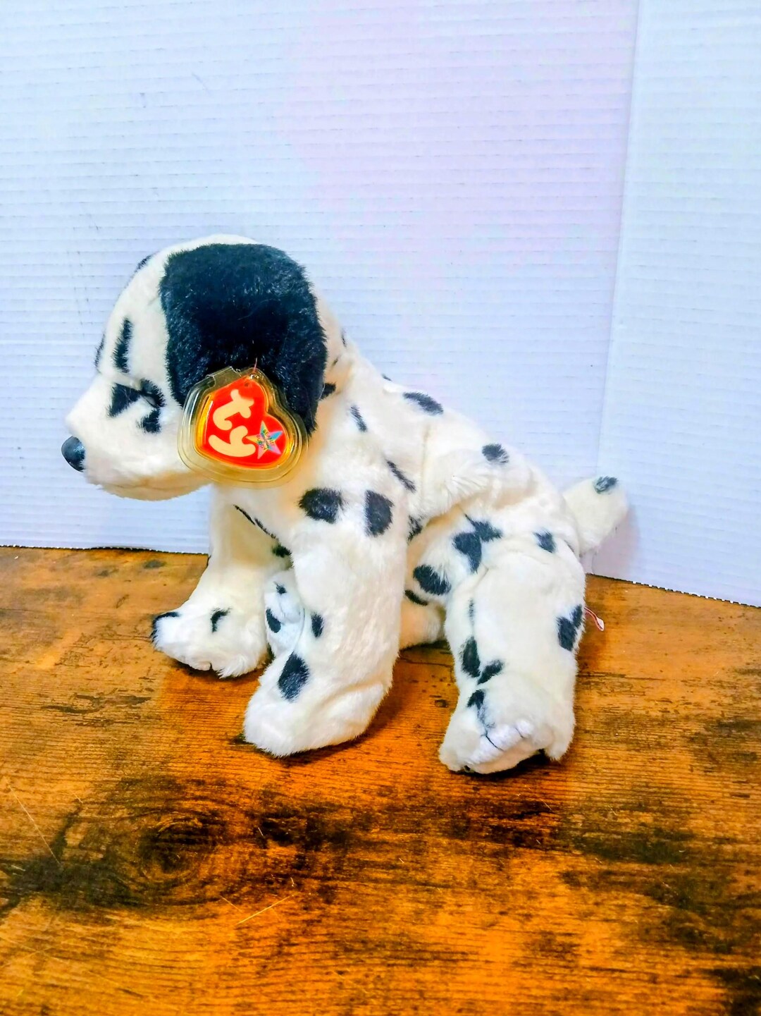 TY Beanie Baby Original Bubby " Dotty " Dalmatian 9.5" Plush Dog Used ...