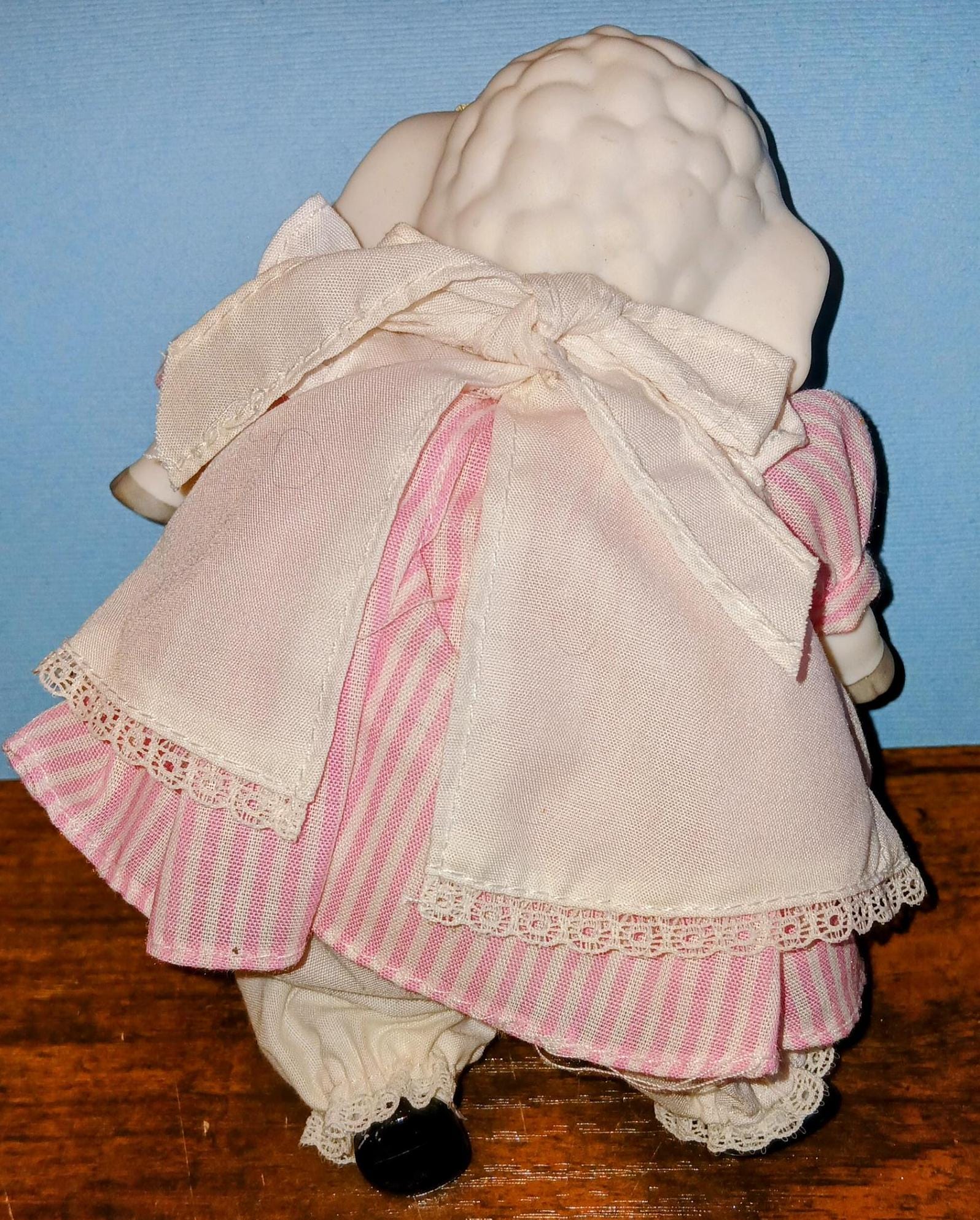 Hand Painted White Ceramic Darling Huggable " My Lamby Pie "6" Doll ...