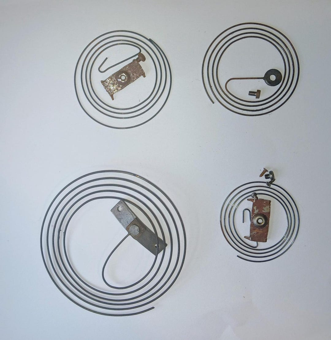 Metal Cuckoo Clock Gong Coil and Base Parts With Screw Used Sold as ...
