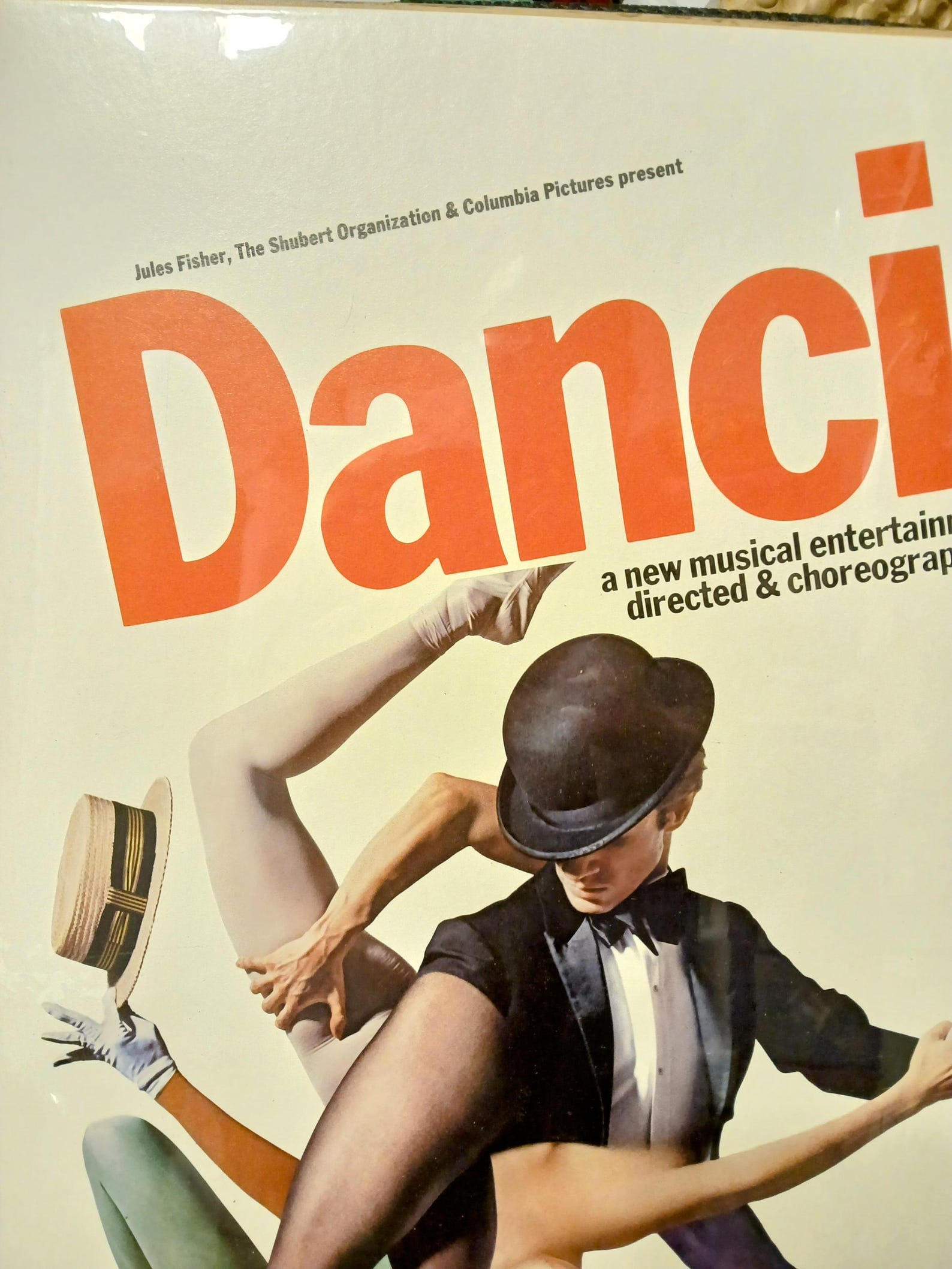 Bob Fosse " Dancin" Broadway NYC Show Poster Used ( in Protective Clear ...