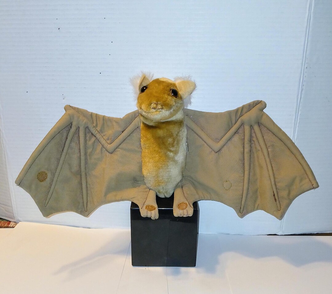 Brown Plushed Bat Stellaluna Plush Puppet by Janell Cannon Used 1996 - Etsy