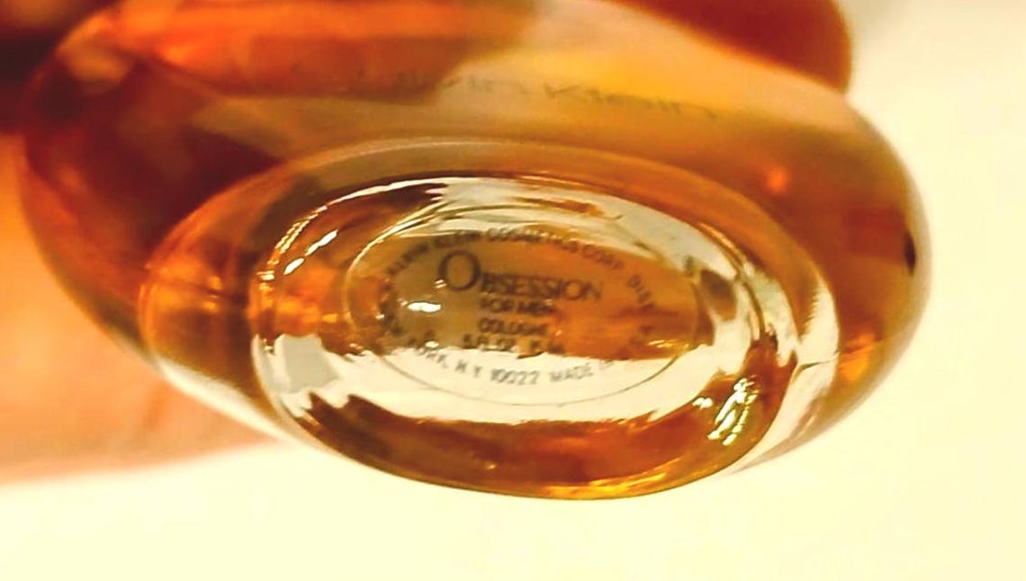 Miniature Glass Factice Vanity Perfume Full Bottle Calvin Klein ...