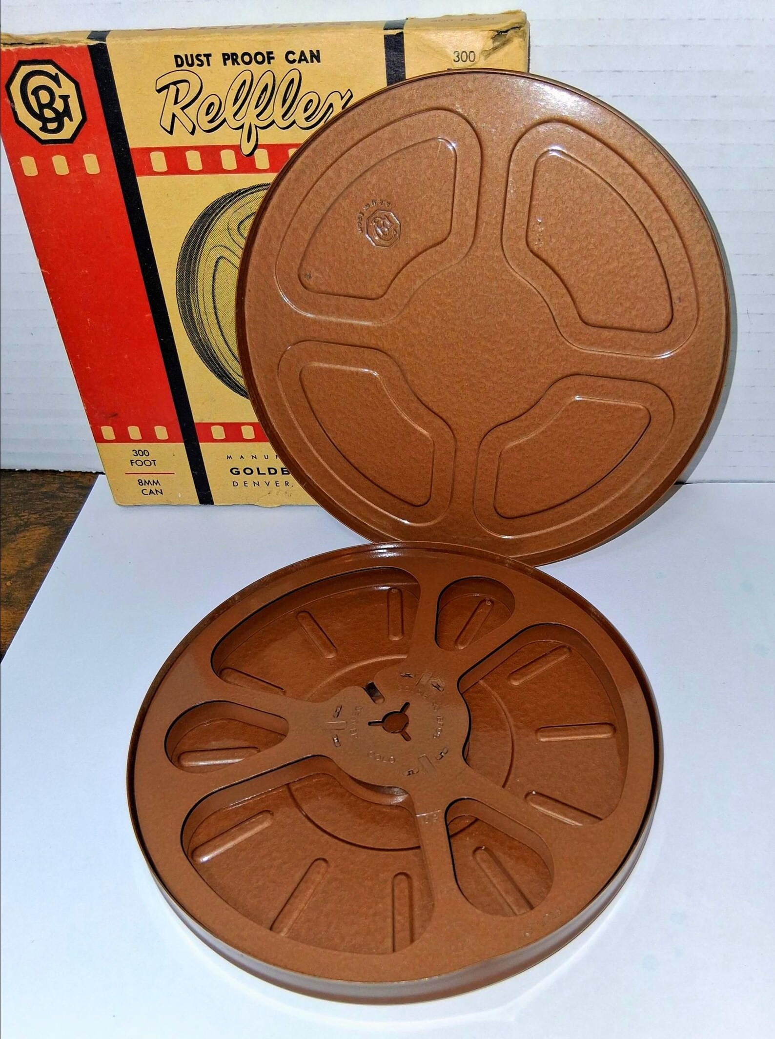 Brown Steel 8MM (300) Dust Proof Can Reflex " Reels and Cans" by ...
