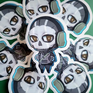 Call of Duty: MW2 2022 GHOST Simon Riley Laminated 3 Inch Sticker ...