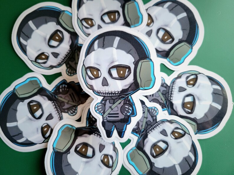 Call of Duty: MW2 2022 GHOST Simon Riley Laminated 3 Inch - Etsy