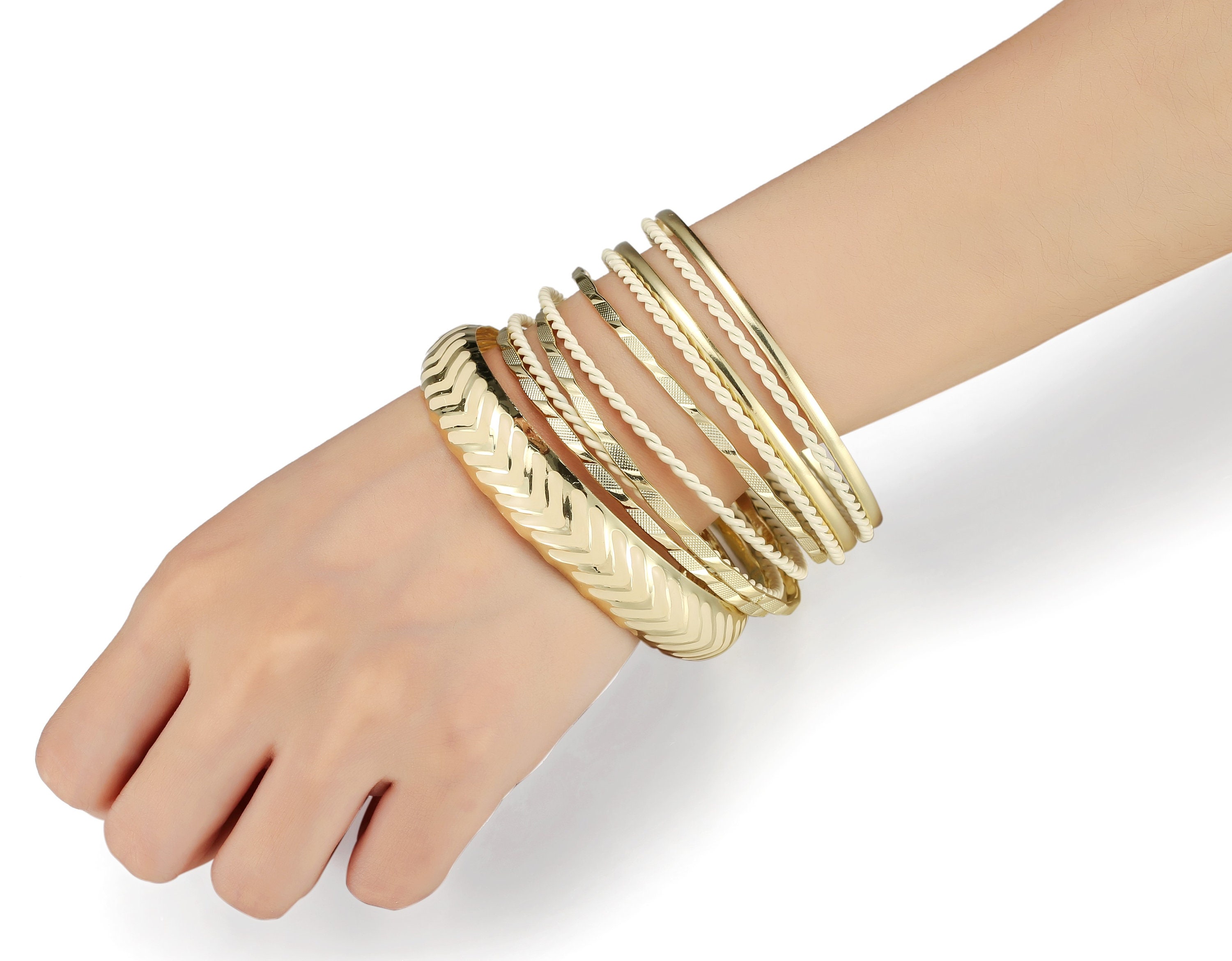 Indian African Bangles Painting Enamel Coating Metal Bangle | Etsy