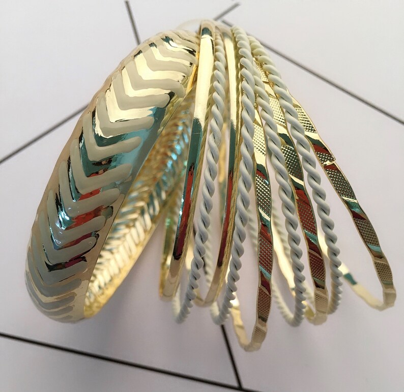 Indian African Bangles Painting Enamel Coating Metal Bangle - Etsy