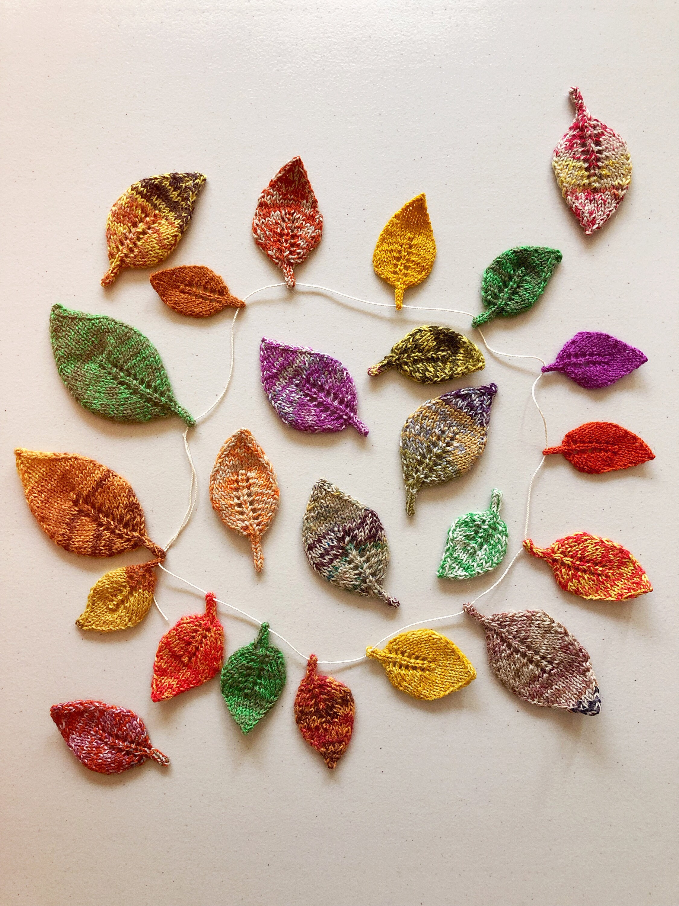 Autumn Leaves KNITTING PATTERN. Digital File. Download ONLY. - Etsy