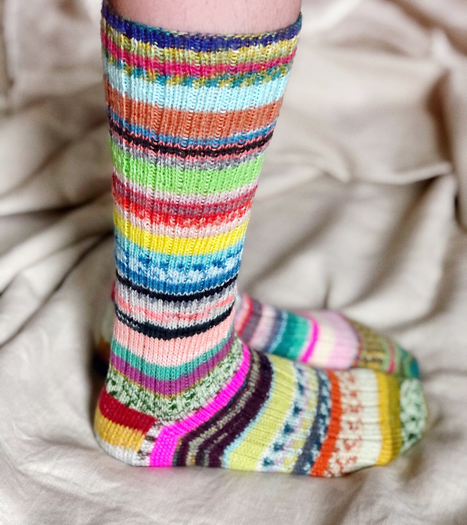 Scrappy Socks and How to Knit Them Instructions. Your Guide in Scrappy ...