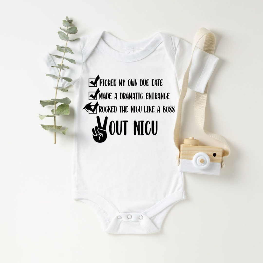Nicu Graduate-checklist- Peace Out NICU -arrival Onesie - Etsy