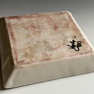 Handbuilt Small Ceramic Pressed Slab Plate With Tree Line Forrest ...