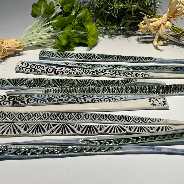 Ceramic Garden Markers - Etsy