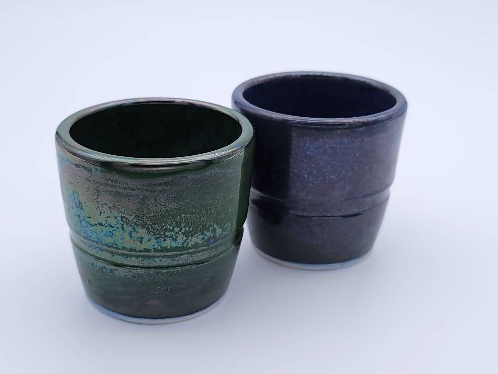 Ceramic Porcelain Sake Shot Glass Set set of Two - Etsy