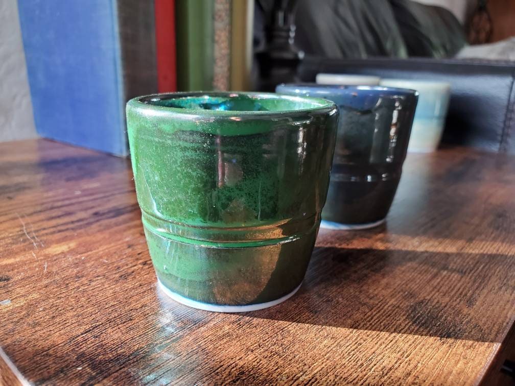 Ceramic Porcelain Sake Shot Glass Set set of Two - Etsy