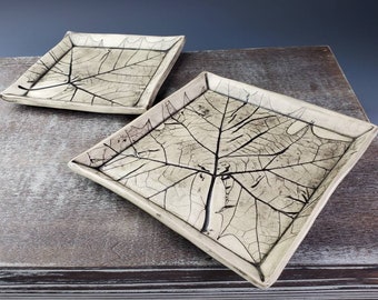 Porcelain Leaf Plate - Etsy
