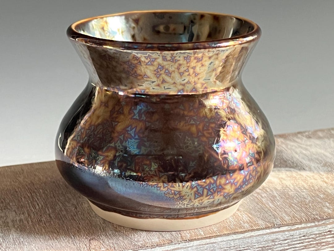Beautiful Small Unique Posh Plant Pot With Cosmic Flare Iridescent ...