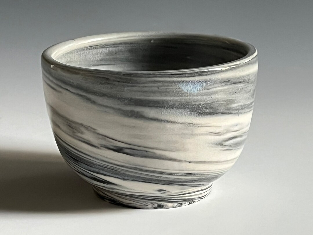 Small Porcelain Agateware, Nerikomi, Small Bowl, Prep Dish Asian ...