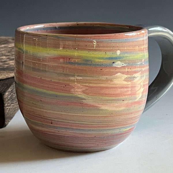 Orange Pottery Mug - Etsy