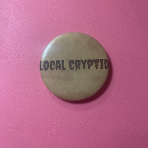 Local Cryptid Button Badge Pin - Etsy
