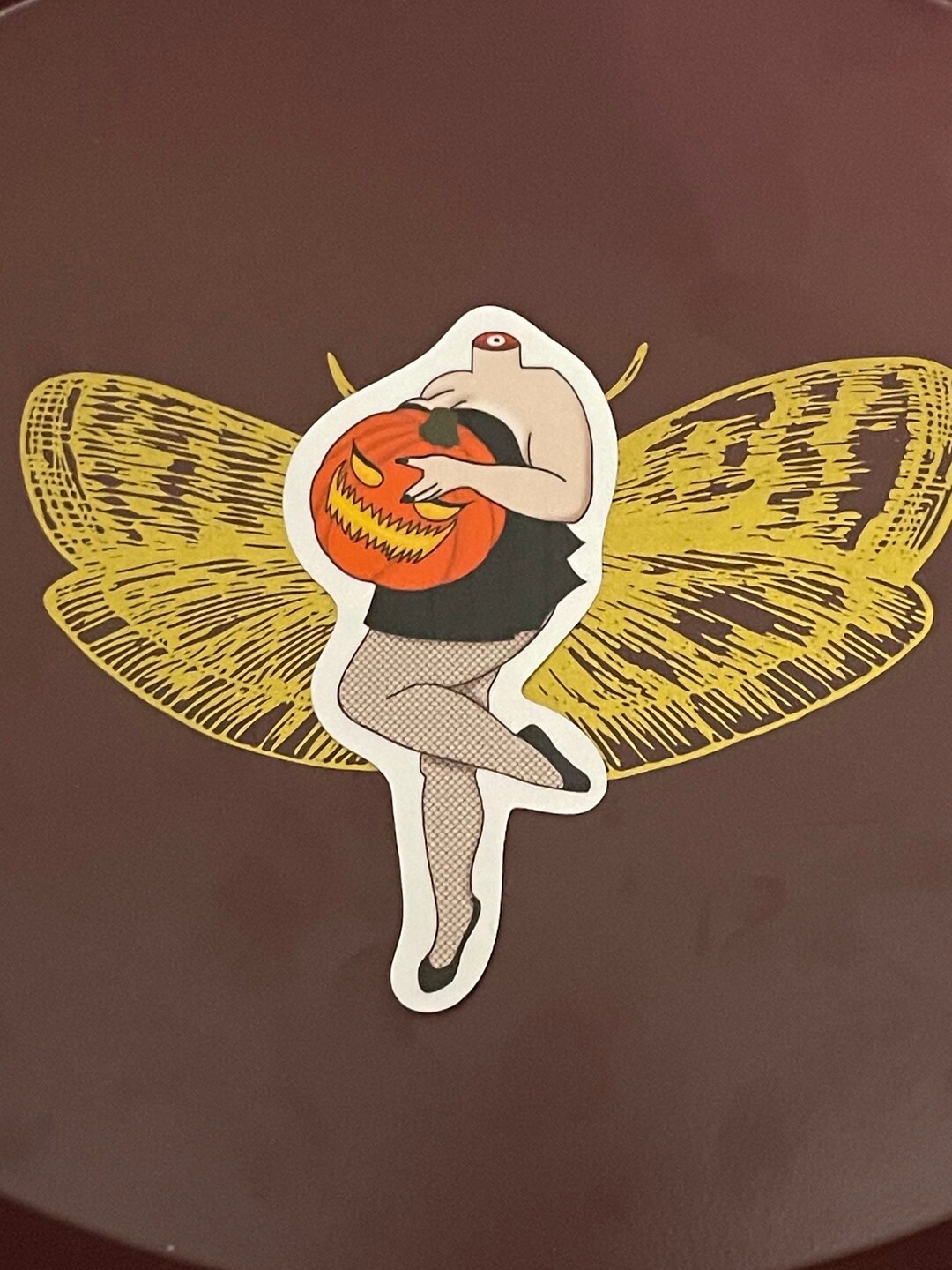 Headless Horseman Plus Sizepinup Halloween Bumper Sticker Laptop Decal ...