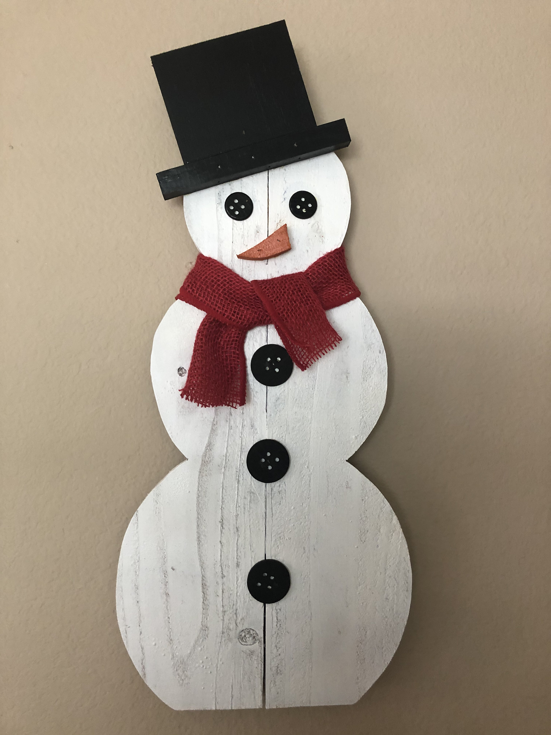 Reclaimed Wood Rustic Farmhouse Snowman - Etsy