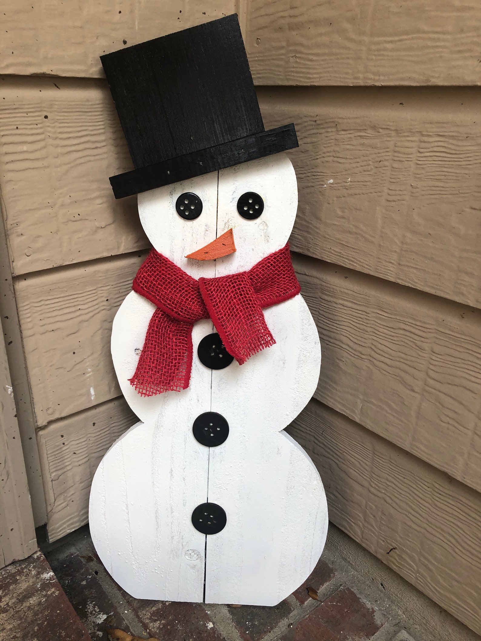 Reclaimed Wood Rustic Farmhouse Snowman - Etsy