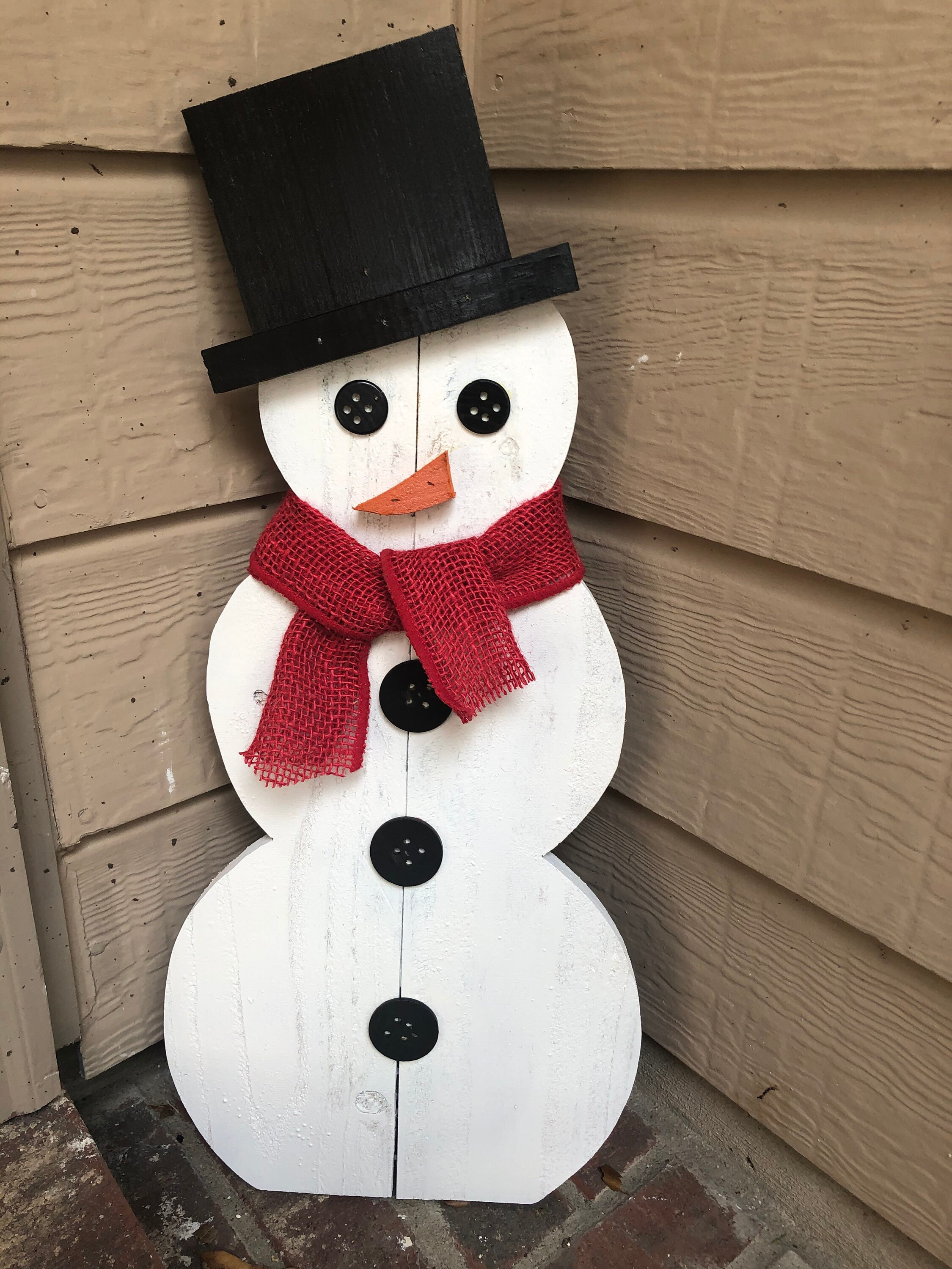 Reclaimed Wood Rustic Farmhouse Snowman - Etsy