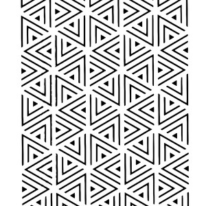 Geometric Triangle Stencil - Etsy