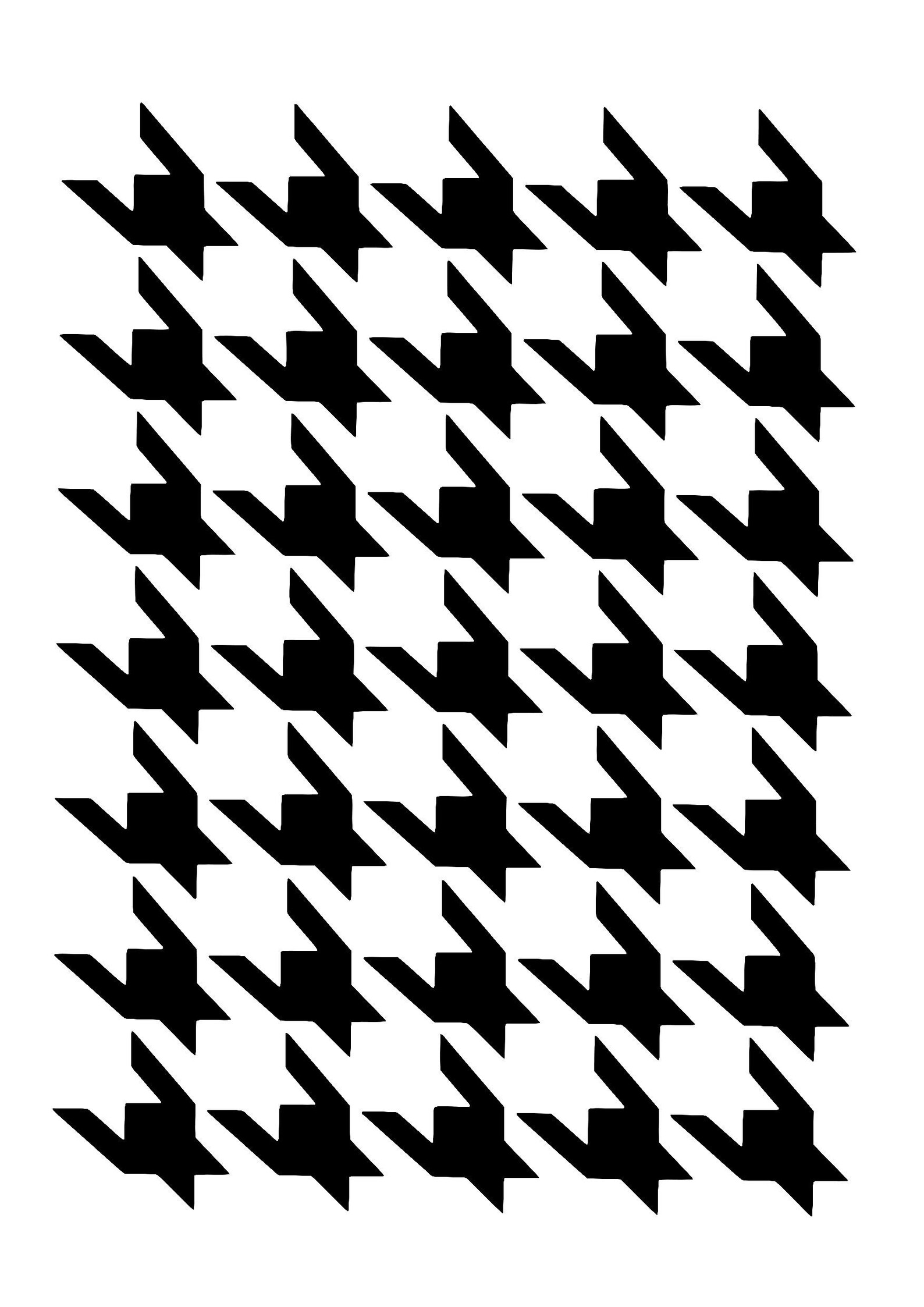 Houndstooth Reusable Washable Stencil - Etsy