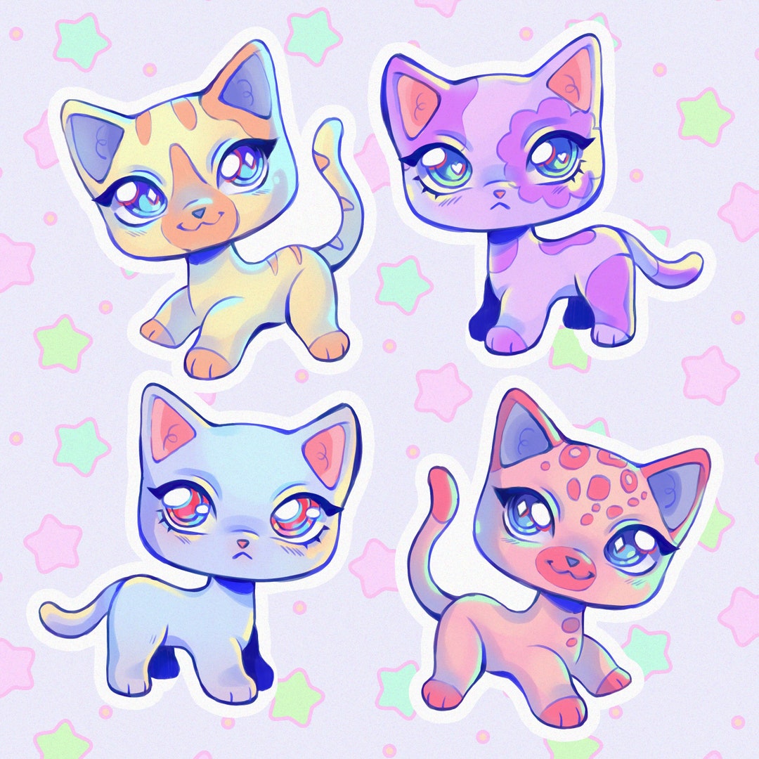 LPS Cats Print - Etsy