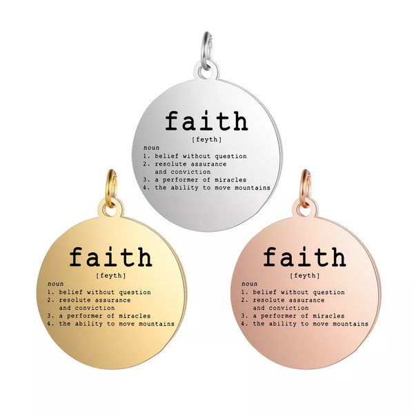Faith Charm - Etsy