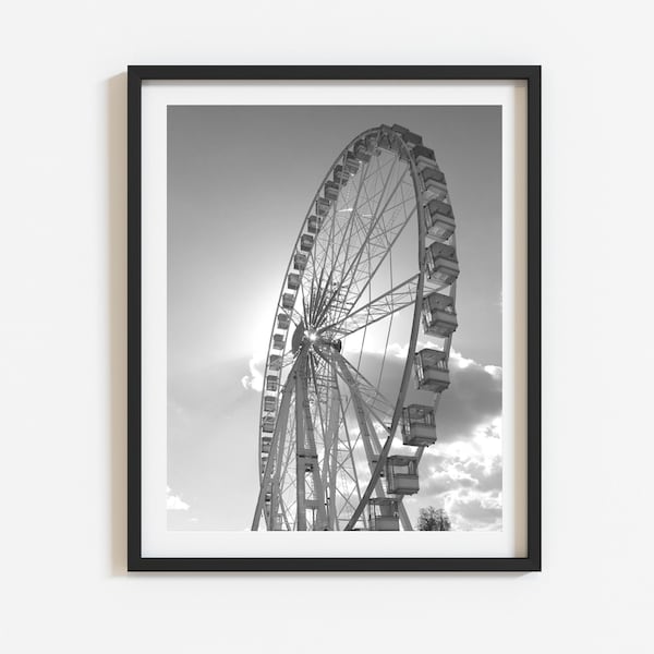 Ferris Wheel Print - Etsy