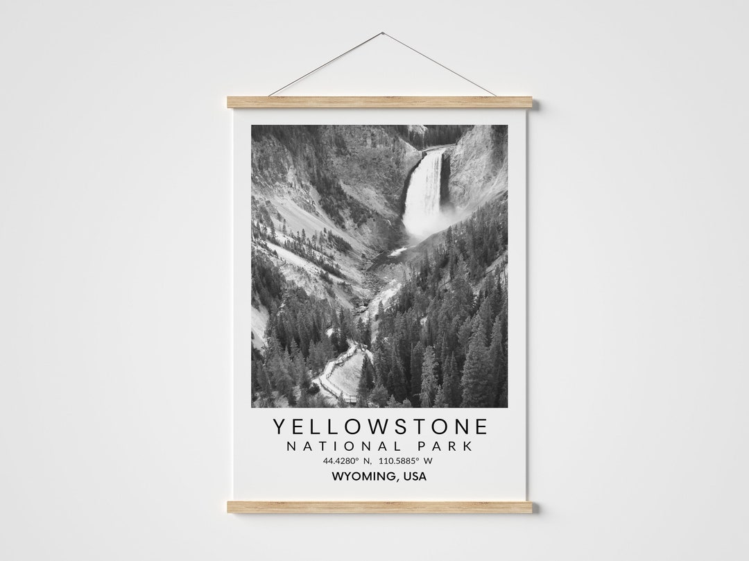 Yellowstone National Park Poster Print - Yellowstone Upper Falls Photo ...