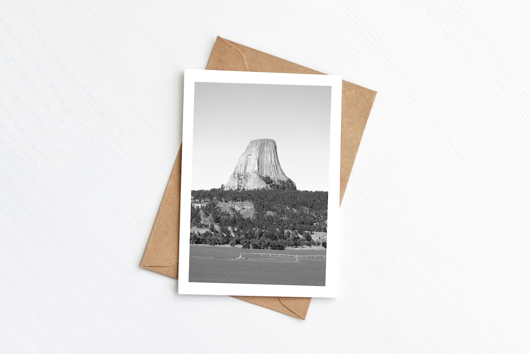 Devils Tower Postcard 4x6 Wyoming Postcard - Devils Tower Print ...