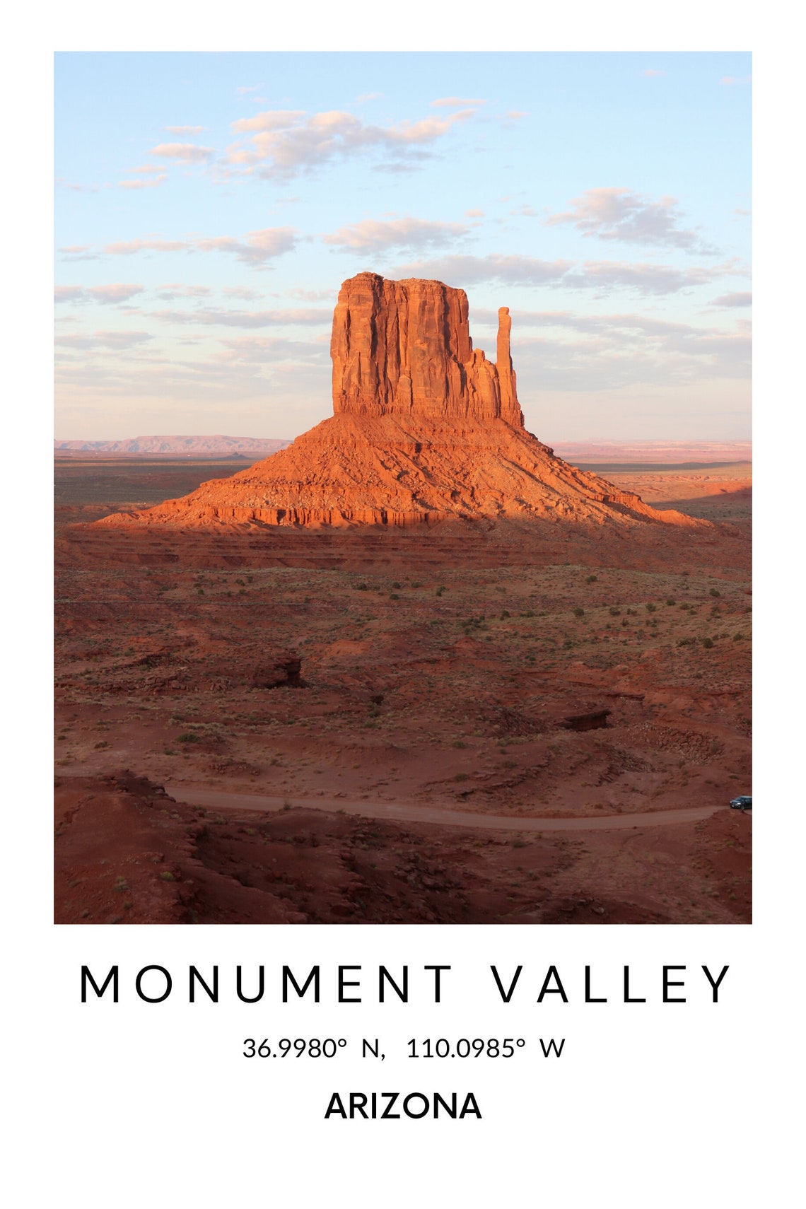 Monument Valley Poster Print West Mitten National Park Print Travel ...