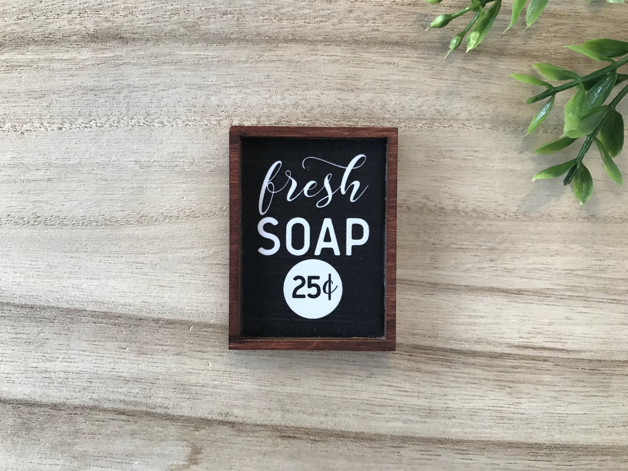 Wood Framed Miniature Sign | Tiered Tray Décor | Handmade in U.S.A ...