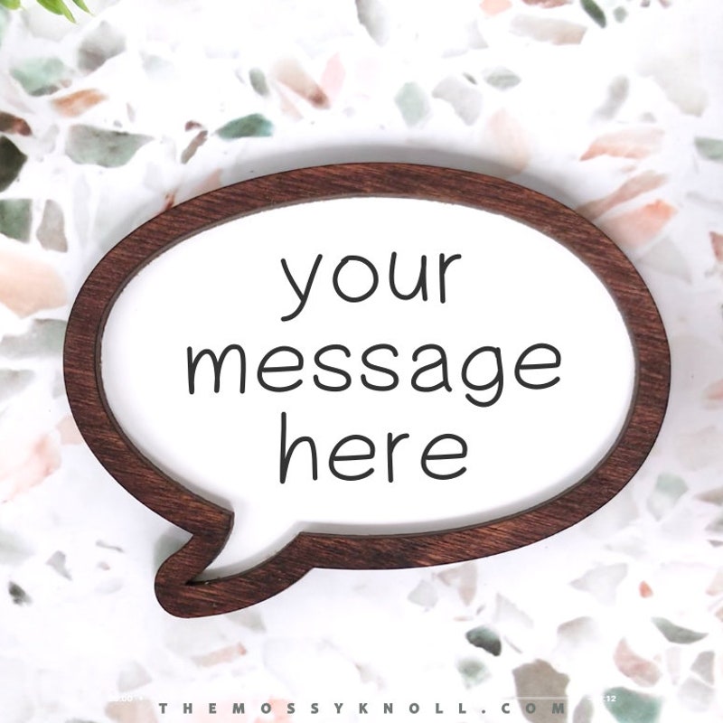Custom Speech Bubble Sign - Etsy