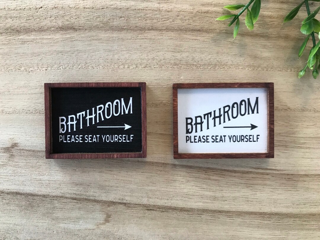Wood Framed Miniature Sign | Tiered Tray Décor | Handmade in U.S.A ...