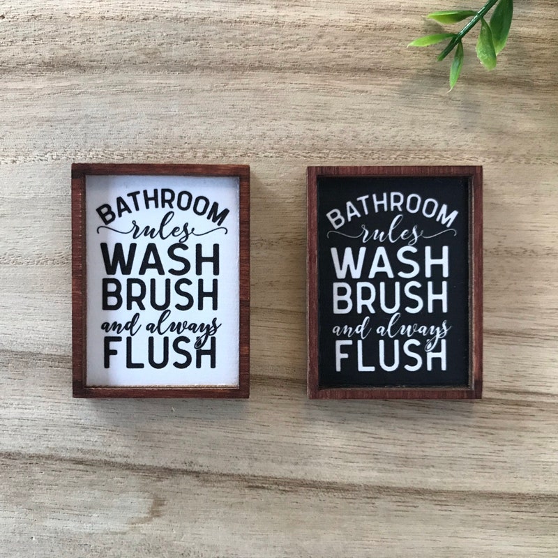 Small Bathroom Signs - Etsy