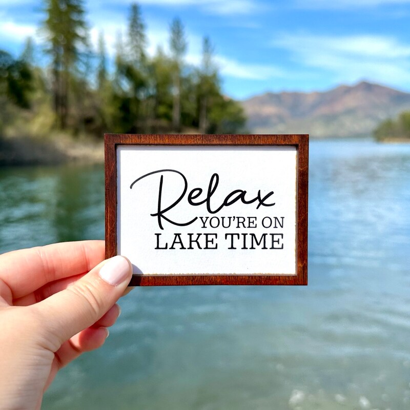 Lake Relax Sign - Etsy