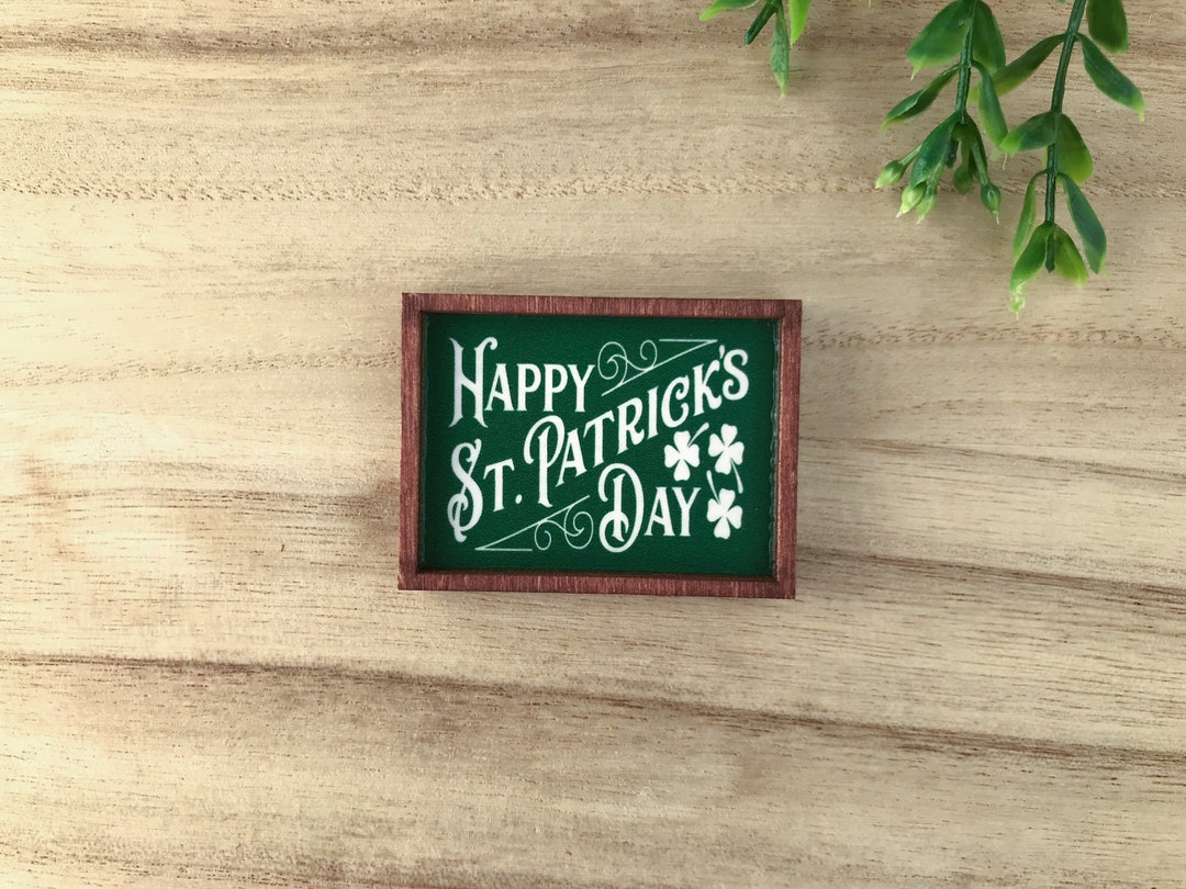 Wood Framed Miniature Sign Farmhouse Type Tiered Tray Décor Handmade in ...