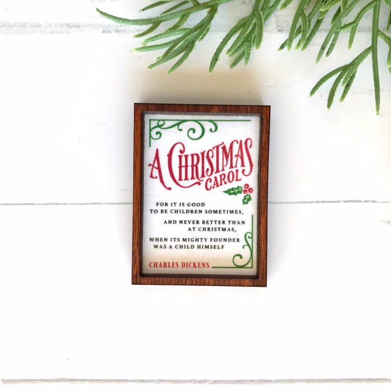 Christmas Carol Sign - Etsy